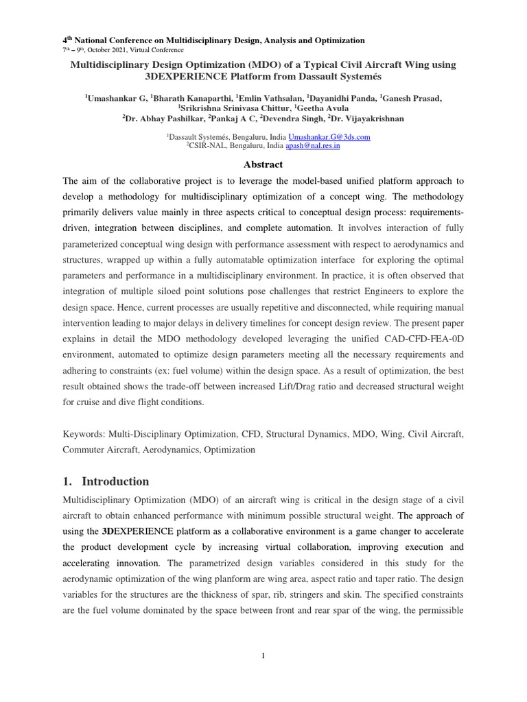 NCMDAO-2021 Fullpaper 79 | PDF | Computational Fluid Dynamics | Mathematical Optimization