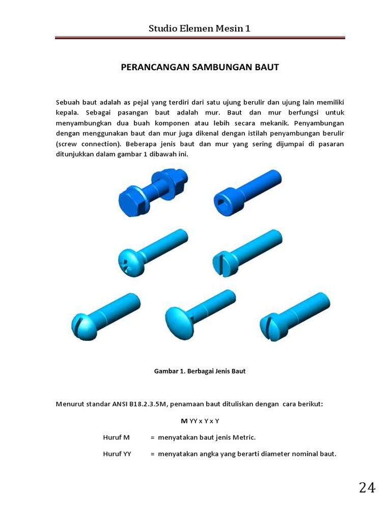 2modul Perancangan Sambungan Baut | PDF