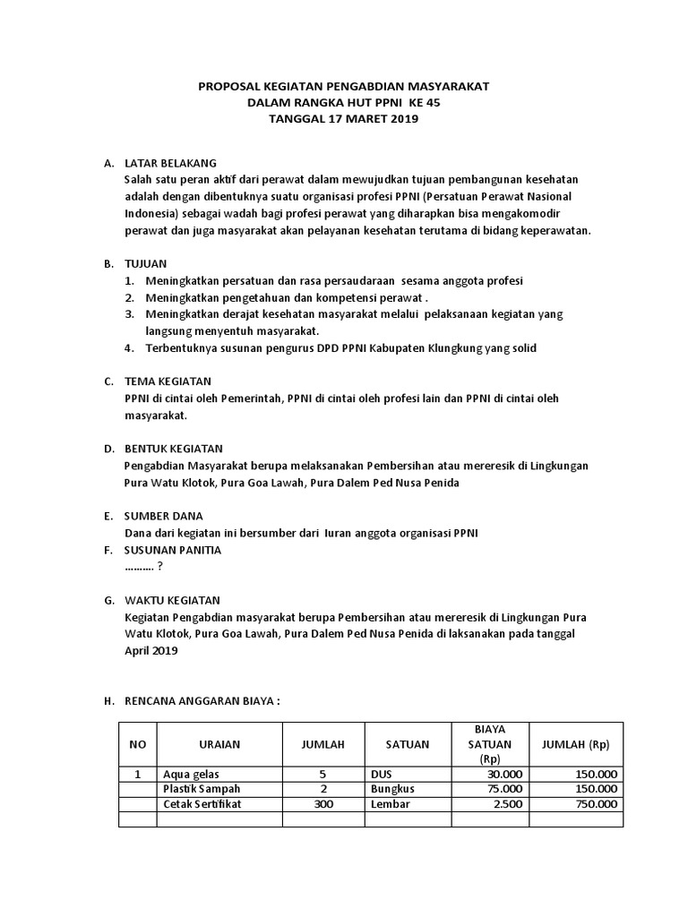Pengabdian Masyarakat PPNI | PDF