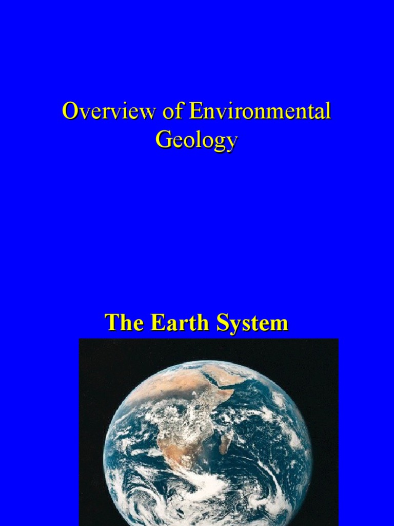 Overview of Environmental Geology | PDF | Earth | Geology