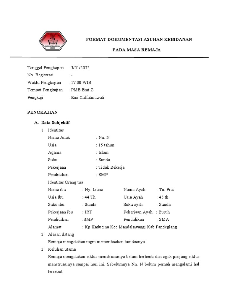 Askeb Remaja 01 Polimenorhoe | PDF | Kesehatan Holistik | Gaya Hidup