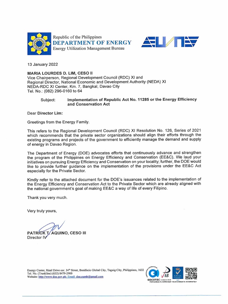 I EUMB 2022-01-0018 Response To The RDC XI Resolution No. 126. S. 2021 ...