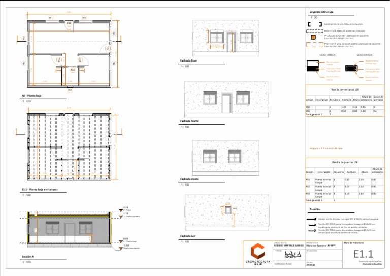 E11 Planos Generales - Maria Jose Tavernes - INFINITY | PDF | edificio | Ingeniero civil