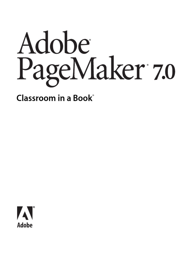 Adobe PageMaker 7.0 Classroom in A Book | PDF | Hyperlink | Typefaces