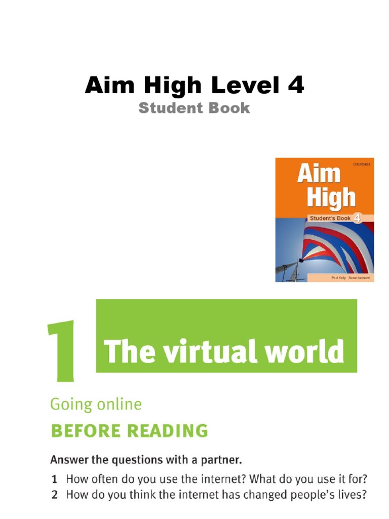 Aim High 4 Unit 1 Answers | PDF | Virtual World