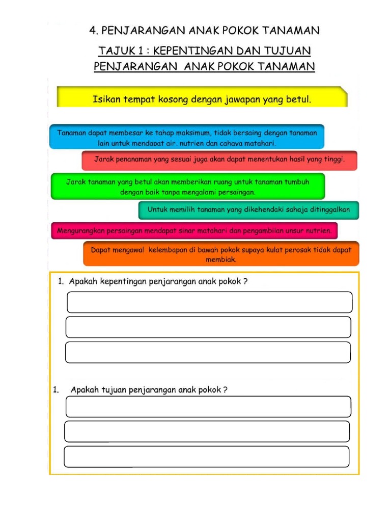 Penjarangan Anak Pokok2 | PDF