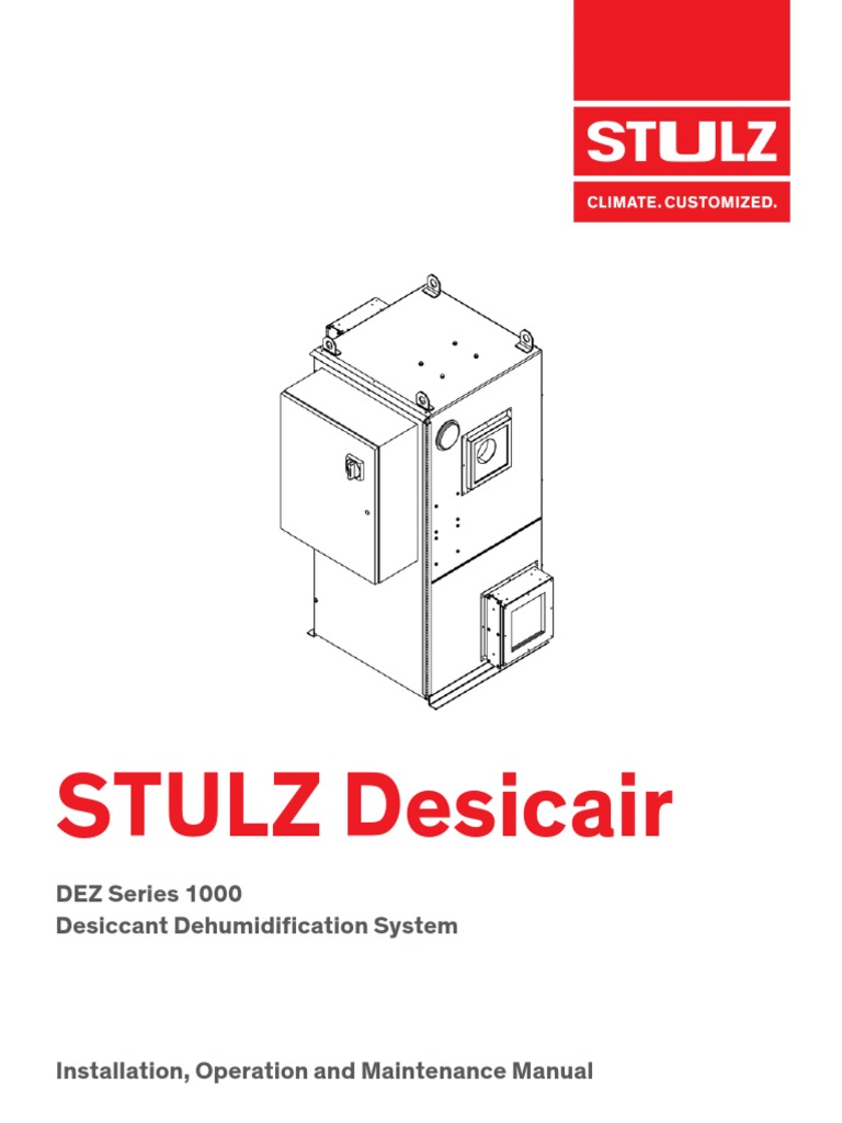 Stulz Desicair Dez Series 1000 Iom Od10016e | PDF | Duct (Flow) | Equipment