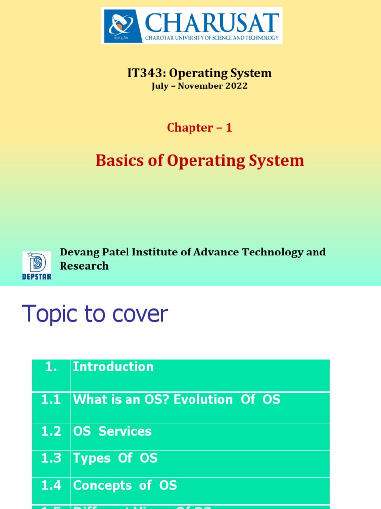 Basics Of Operating System Pdf Operating System Kernel Operating System 