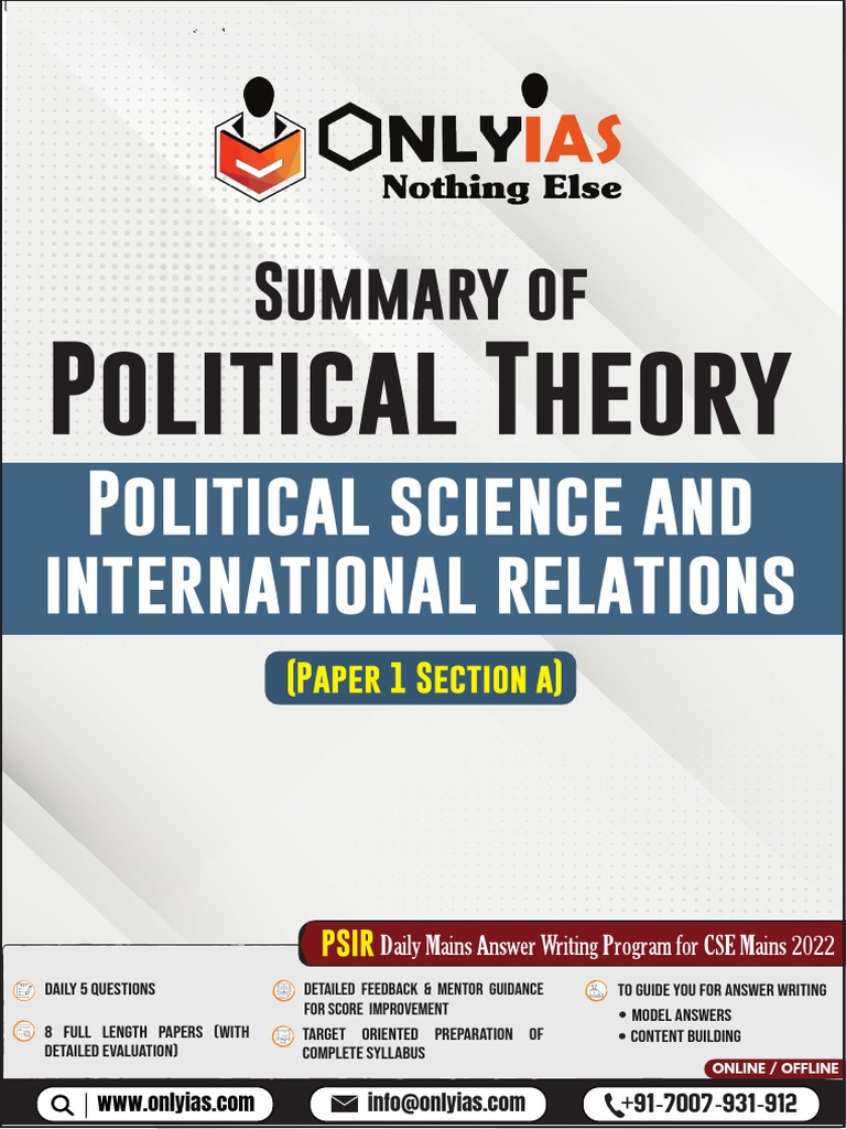 PSIR Paper 1 Section A Summary - OnlyIAS | PDF | Egalitarianism ...