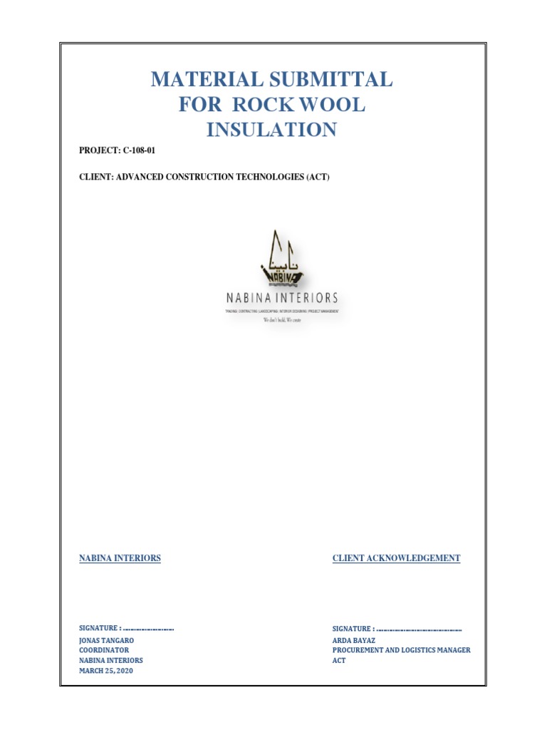 Bonus Stone Wool - Industrial MW650 (Rockwool Insulation) | PDF | Building Engineering | Materials