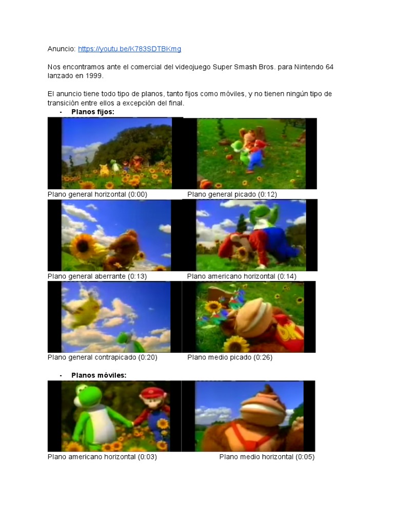 Anuncio Super Smash Bros. | PDF