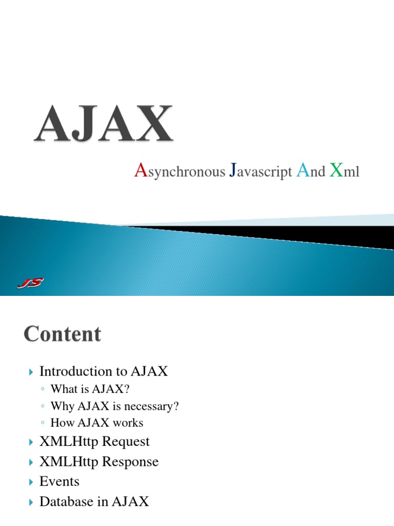 AJAX | PDF | Ajax (Programming) | World Wide Web AJAX | PDF | Ajax (Programming) | World Wide Web