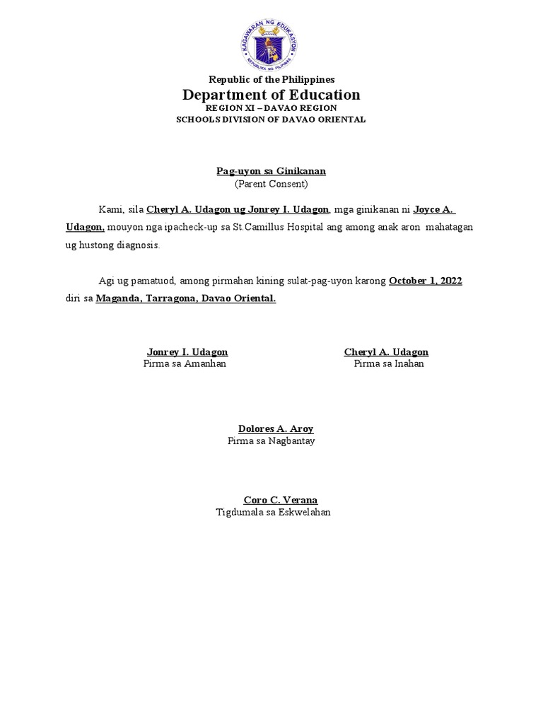 Sulat Pagtugot | PDF