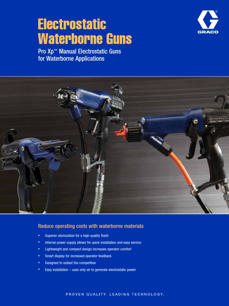 Pro XP Manual Electrostatic Guns For Waterborne Applications | PDF ...