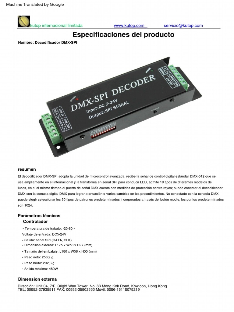 DMX SPI Decoder-1 | PDF | Color | Azul
