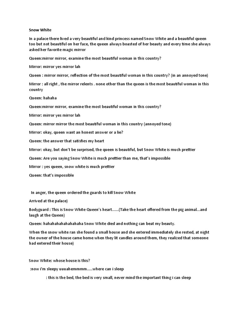 Snow White | PDF | Snow White | Dwarf (Dungeons & Dragons)