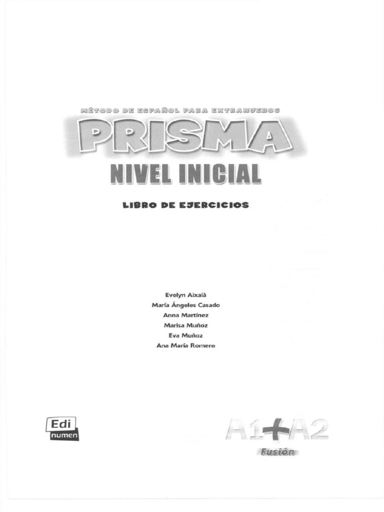 Prisma Fusion A1 A2 Libro de Ejercicios | PDF