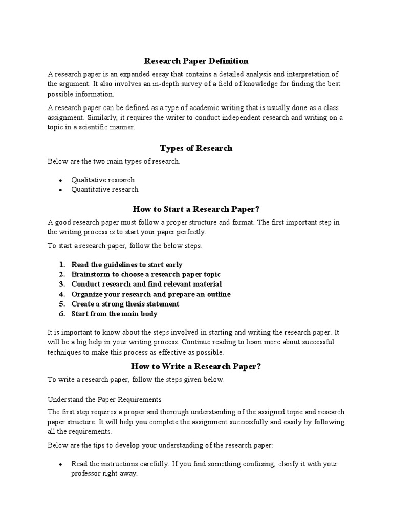 Research Paper | Download Free PDF | Academic Publishing | Abstract ...