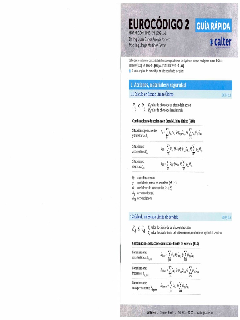 Guia Rapida Eurocodigo 2 | PDF