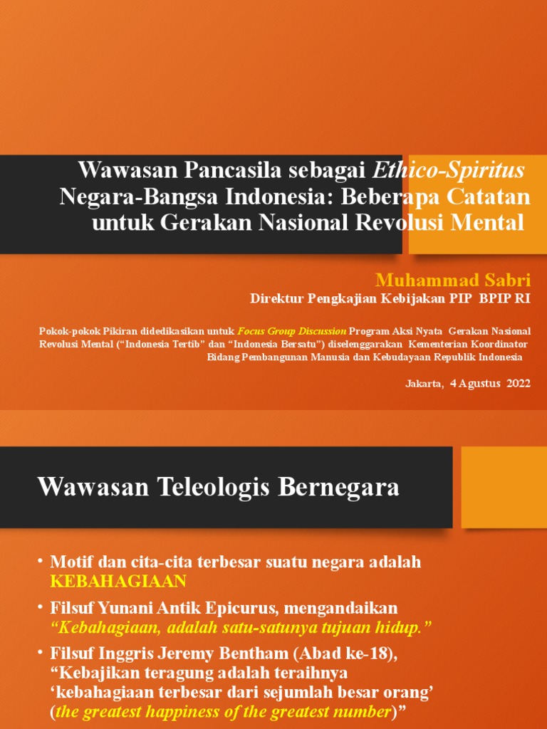 Muhammad Sabri-Wawasan Pancasila Kemenko PMK | PDF