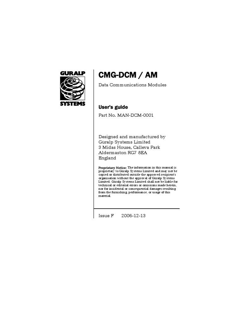 Man DCM 0001 | PDF | Computer Network | Ip Address