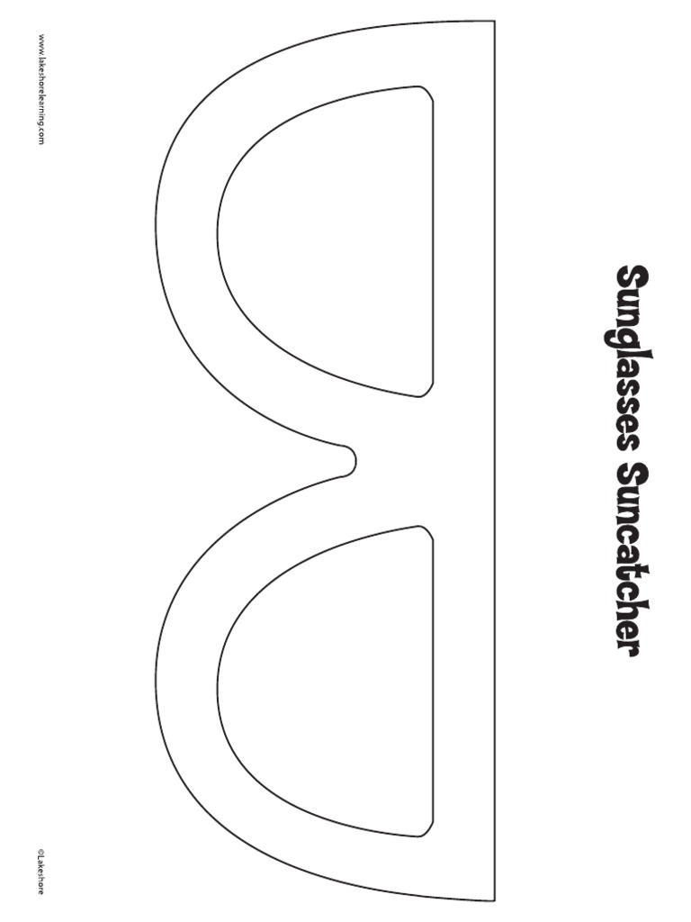 Large Sunglasses Template | PDF