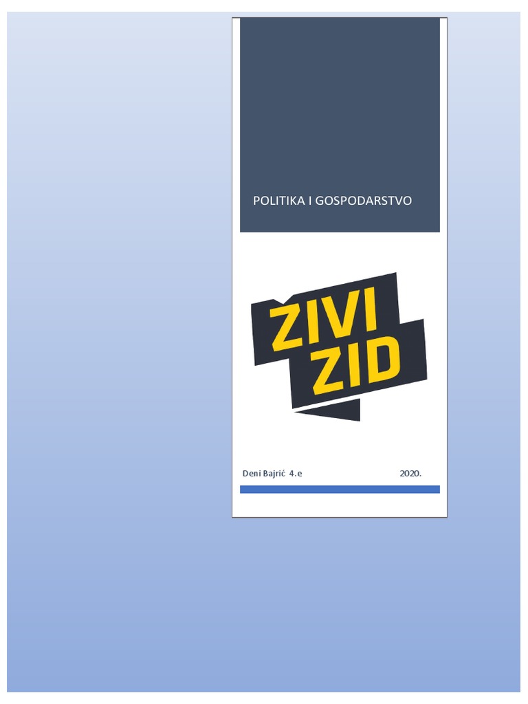 Deni Bajrić, 4.e - ŽIVI ZID | PDF