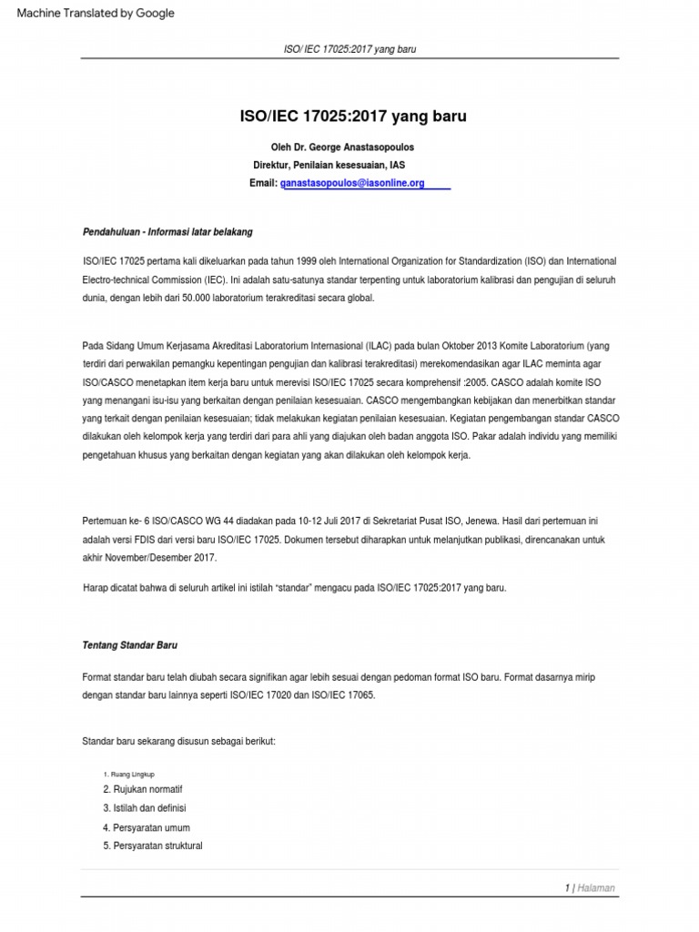 The-New-ISO-IEC-17025-2017 - INDO | PDF | Teknologi & Rekayasa