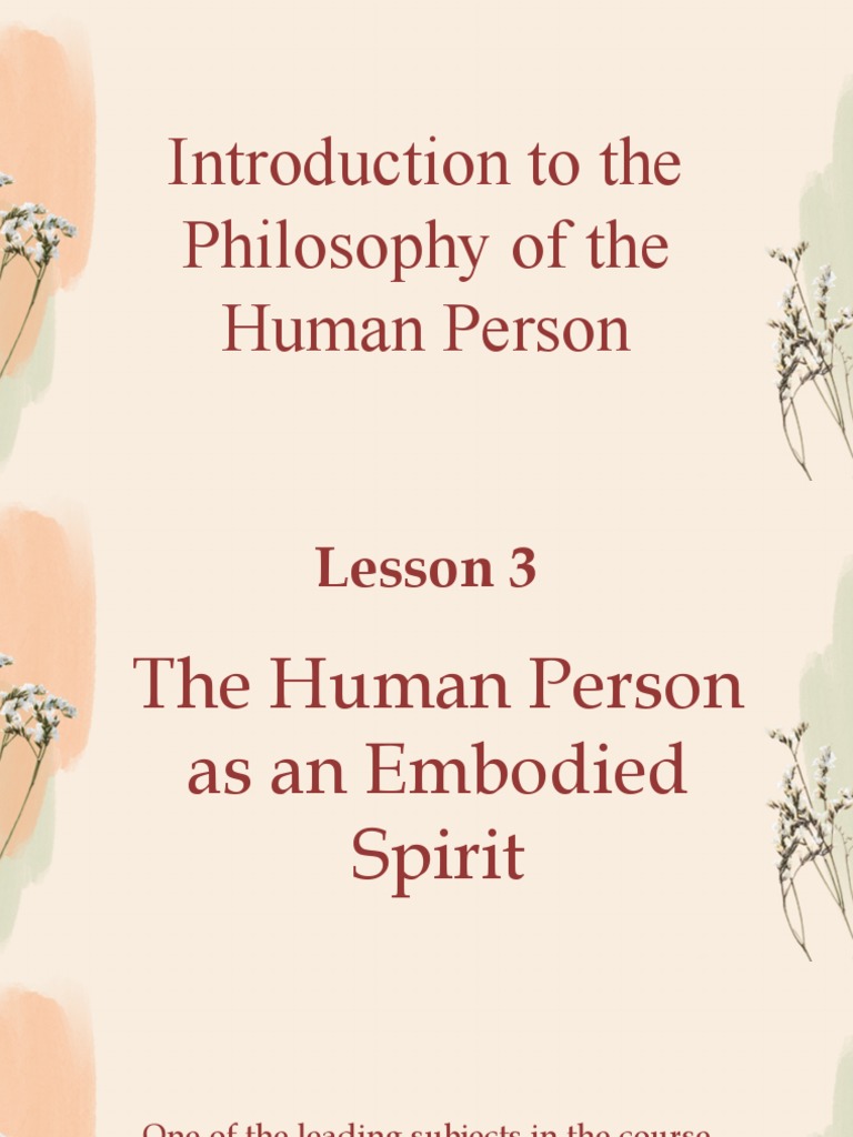 Understanding the Embodied Spirit | PDF | Transcendence (Philosophy ...