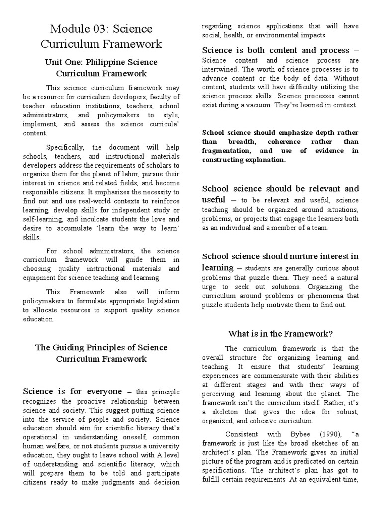 Lecture in GEd 202 - Module 3 and 4 | PDF | Curriculum | Science Education