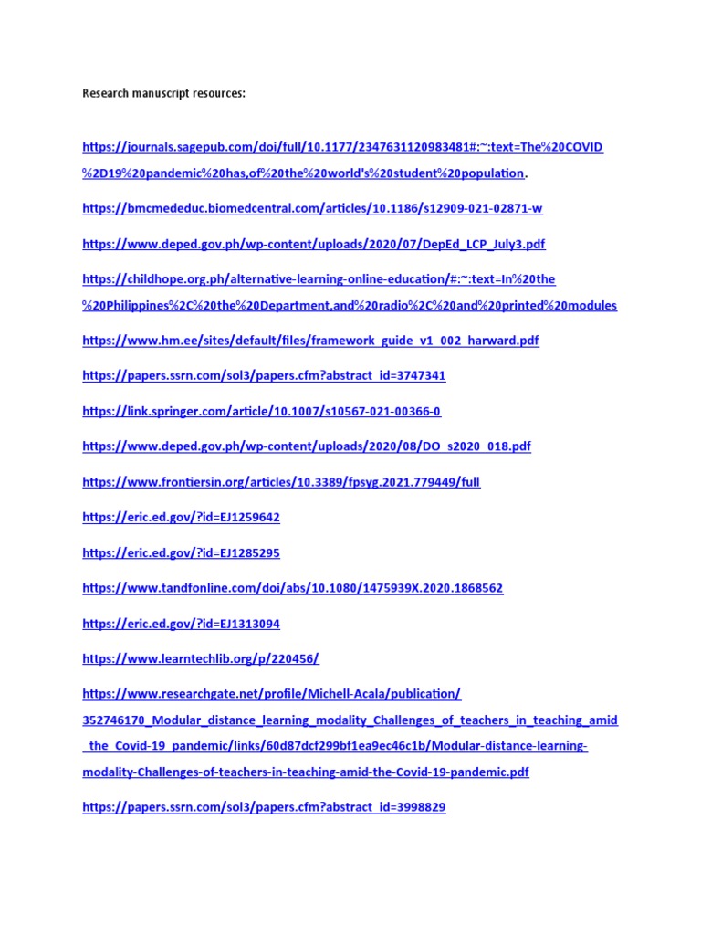 Research Manuscript Resources | PDF