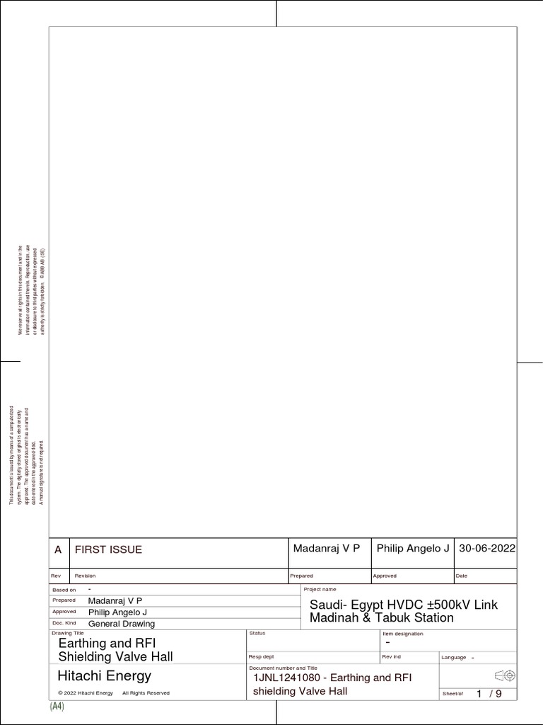 1JNL1241080 - Earthing and RFI Shielding For Valve Hall | PDF | Pipe ...