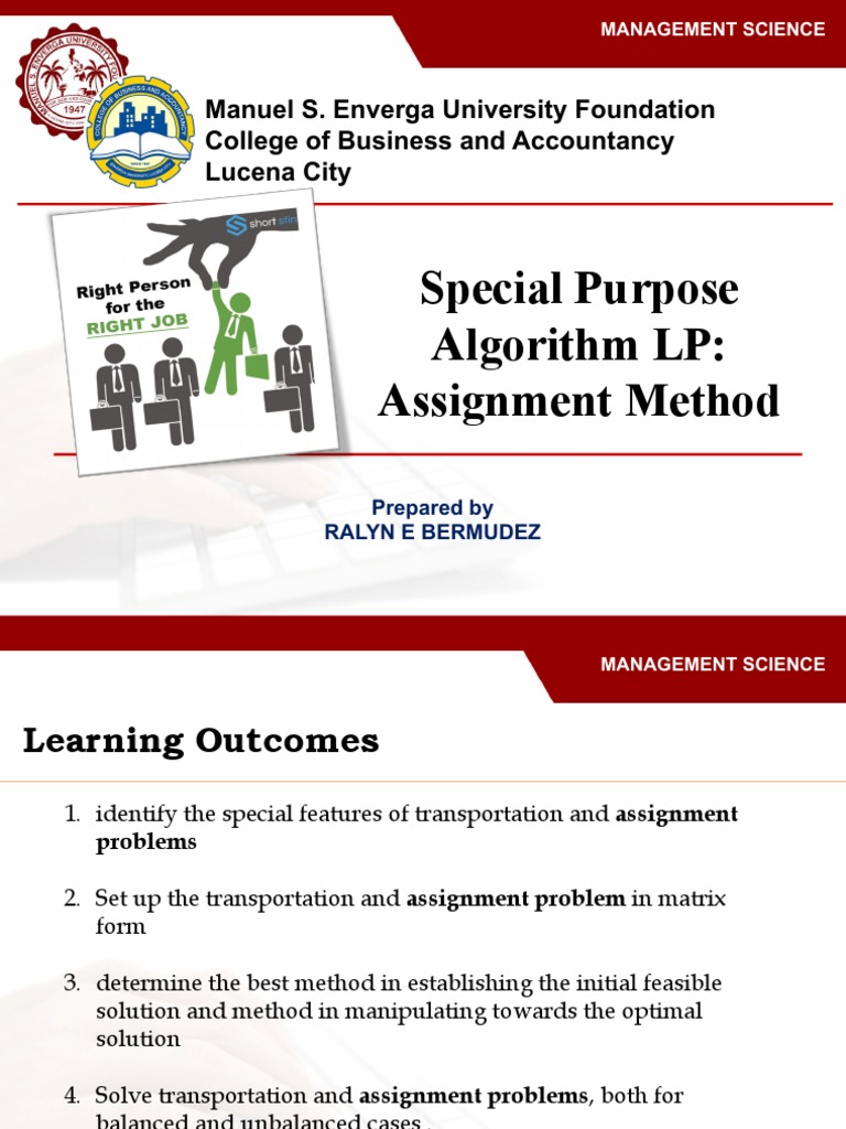 AE 106 Module 9 Assignment Model | PDF | Mathematical Optimization ...