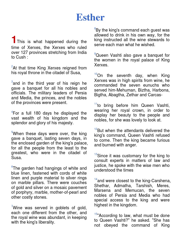 17 Esther | PDF | Esther | Old Testament Books