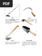 Farm Tools and Equipments | PDF | Plough | Soil