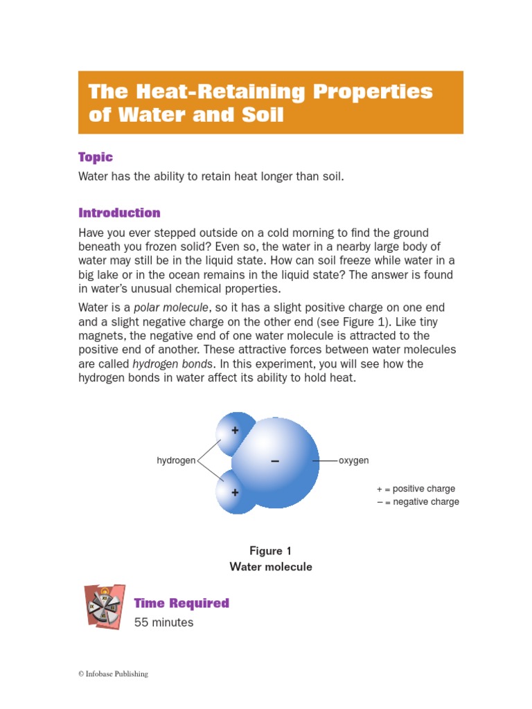 Heat Retaining Properties of Soil & Water | PDF | Water | Properties Of Water