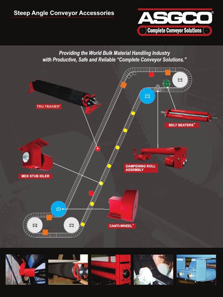 ASGCO Steep Angle Conveyors Brochure - Web | PDF | Belt (Mechanical ...