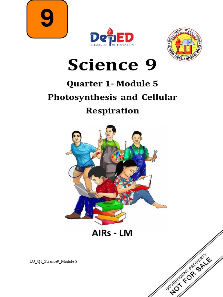 Science 9 Module 5 Q1E 1 | PDF | Photosynthesis | Cellular Respiration