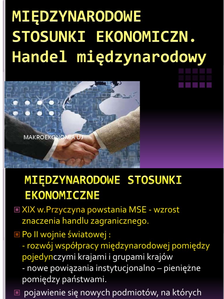 W.12.handel Międzynarodowy | PDF
