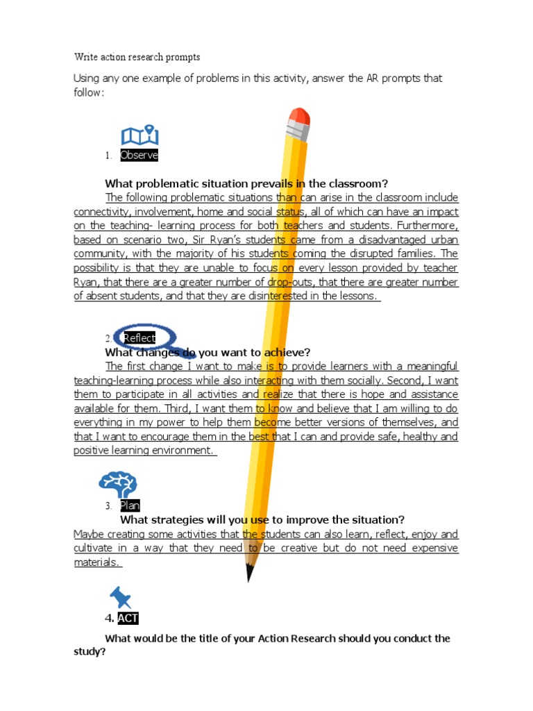 Classroom Challenges Action Research | PDF | Career & Growth