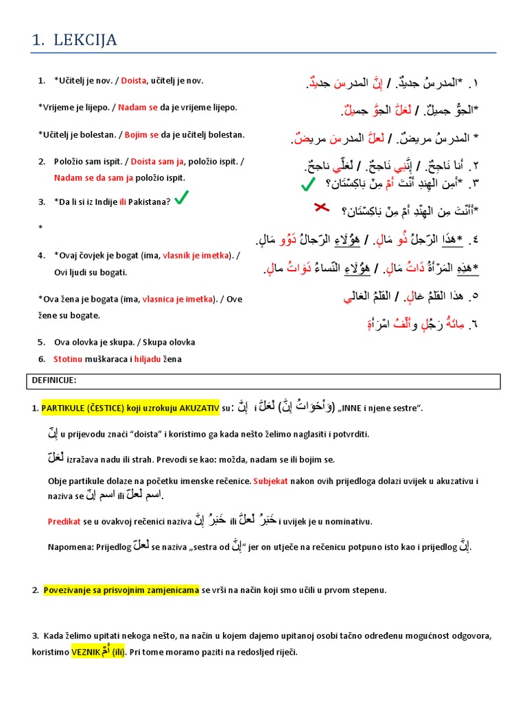 Lekcija - Skripta | PDF