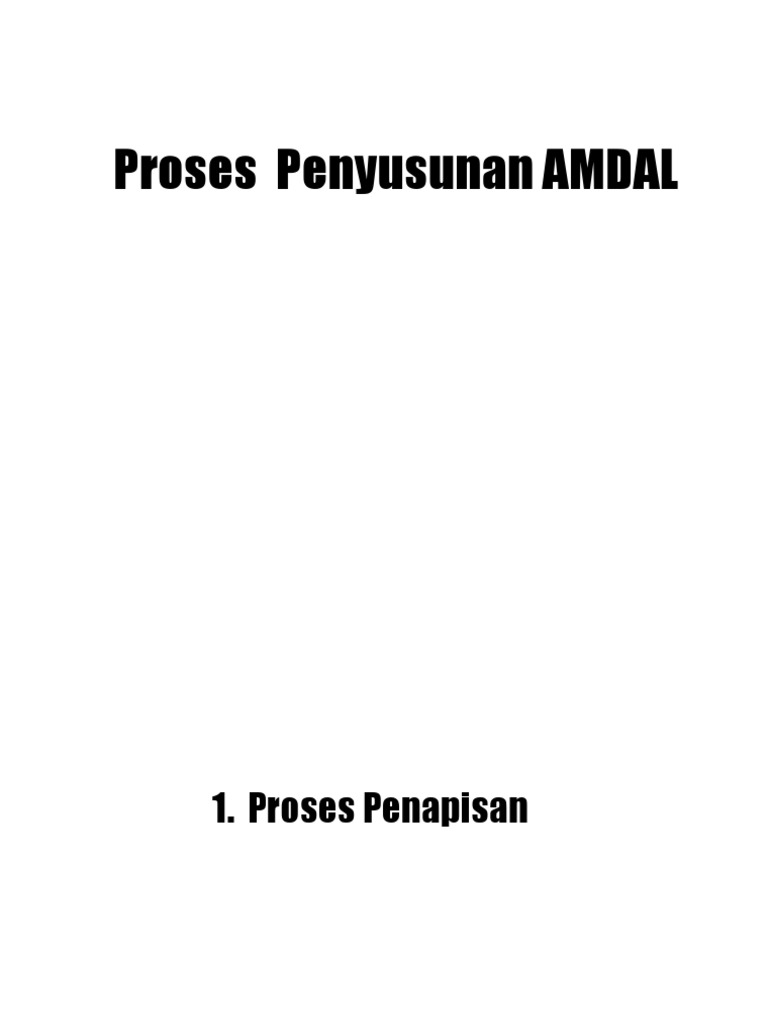 Ilmu Lingkungan-5 AMDAL-2 | PDF