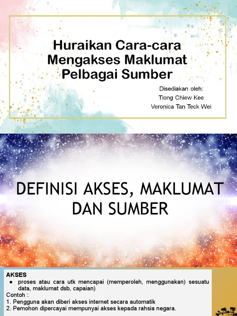 Huraikan Cara-Cara Mengakses Maklumat Pelbagai Sumber | PDF