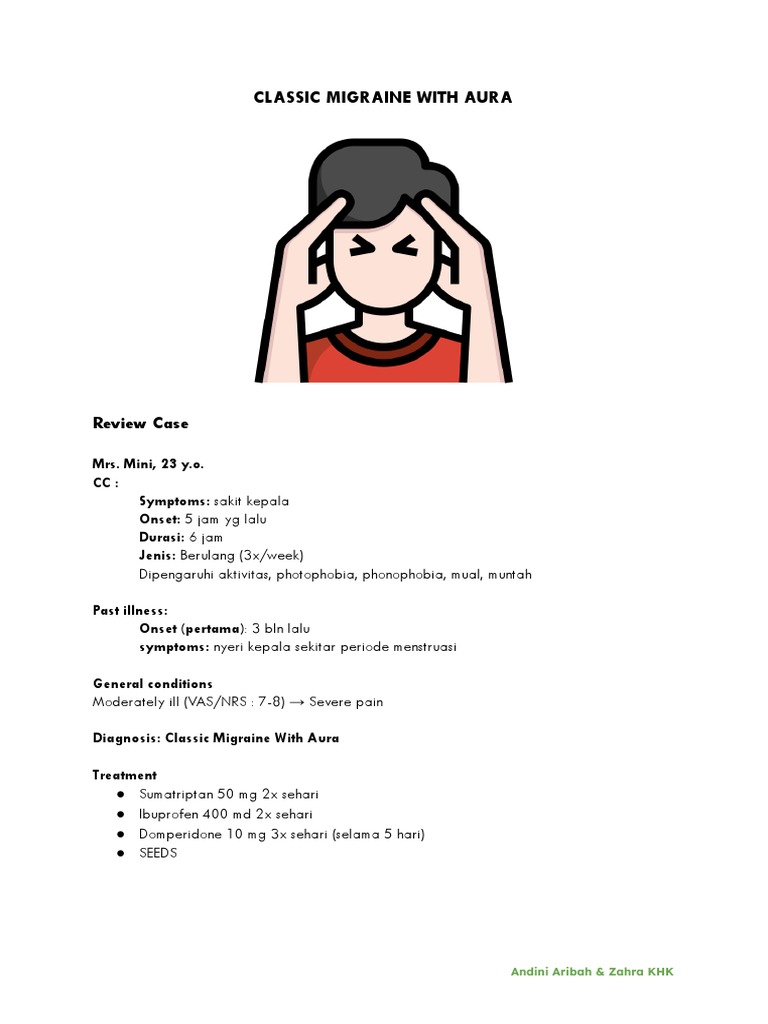 Case 1 - Classic Migraine With Aura | PDF