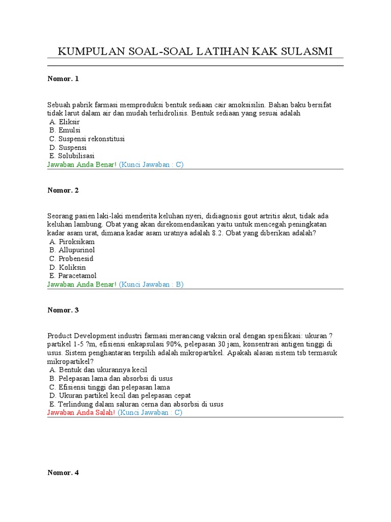 Kumpulan Soal-Soal | PDF