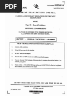 CSEC 2019 Music Past Paper | PDF