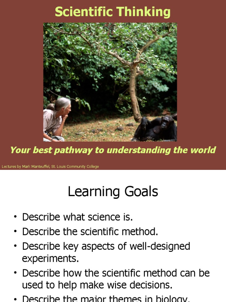 Chapter 1 - Scientific Thinking | PDF | Hypothesis | Scientific Method