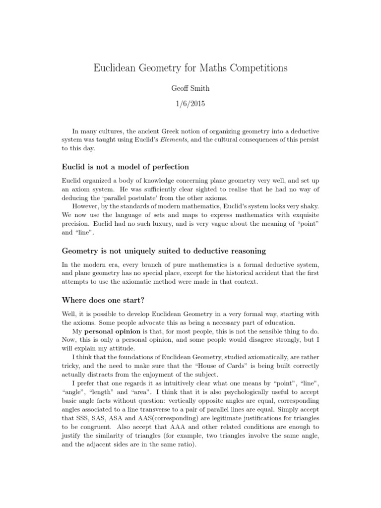 Euclidean Geometry For Maths Competitions: Geoff Smith 1/6/2015 ...