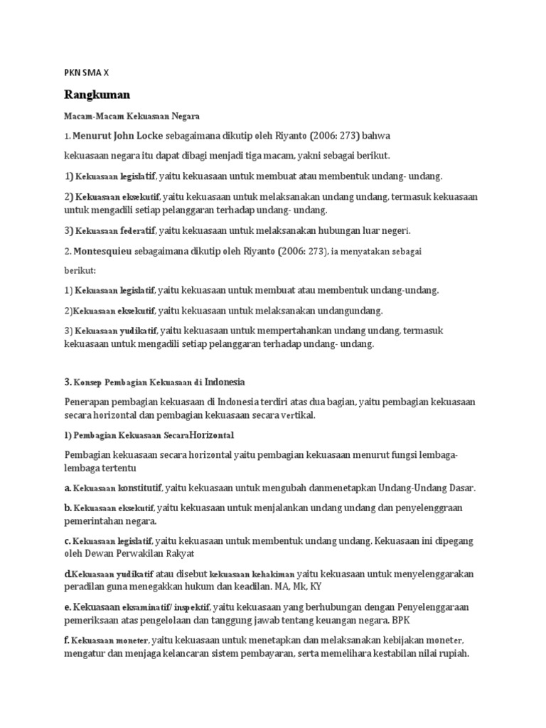 Latihan Soal Ref PKN Sma X K.D 1 - Jis | PDF | Ilmu Sosial | Hukum