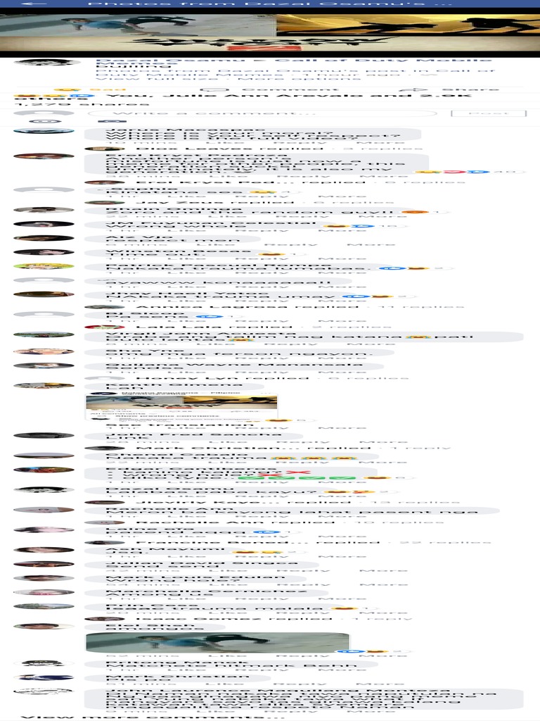 Photos From Dazai Osamu's Post in Call of Duty Mobile Memes | PDF